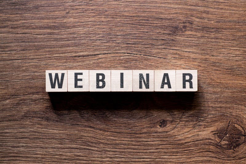 Webinar - Word Concept on Building Blocks, Text Stock Photo - Image of ...