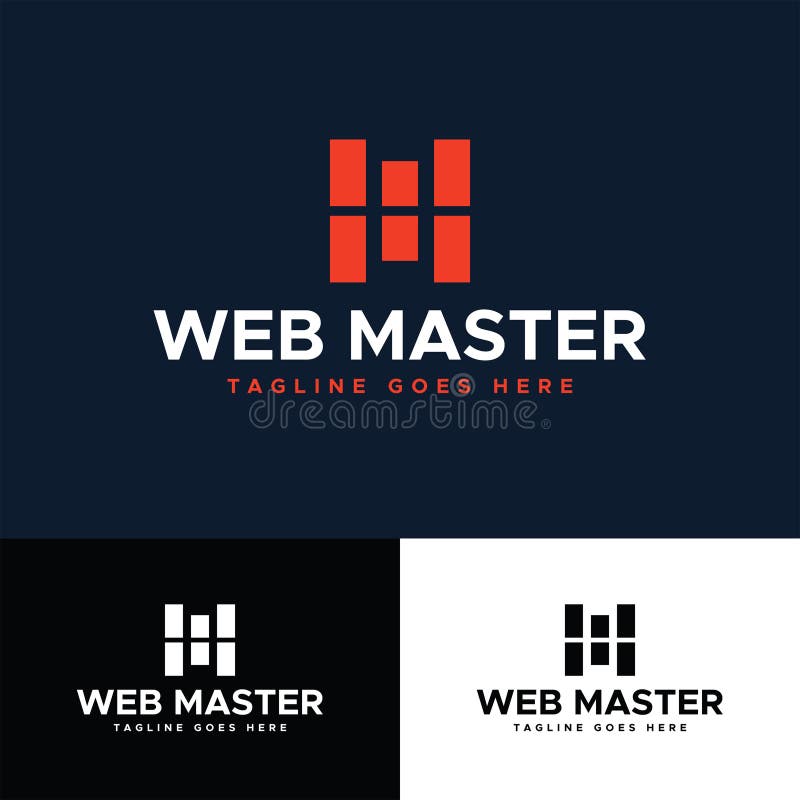 Minimal web master logo stock vector. Illustration of lettter - 270761541