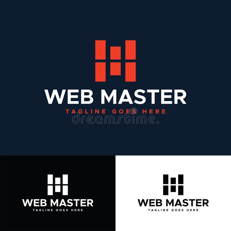 Minimal web master logo stock vector. Illustration of lettter - 270761541