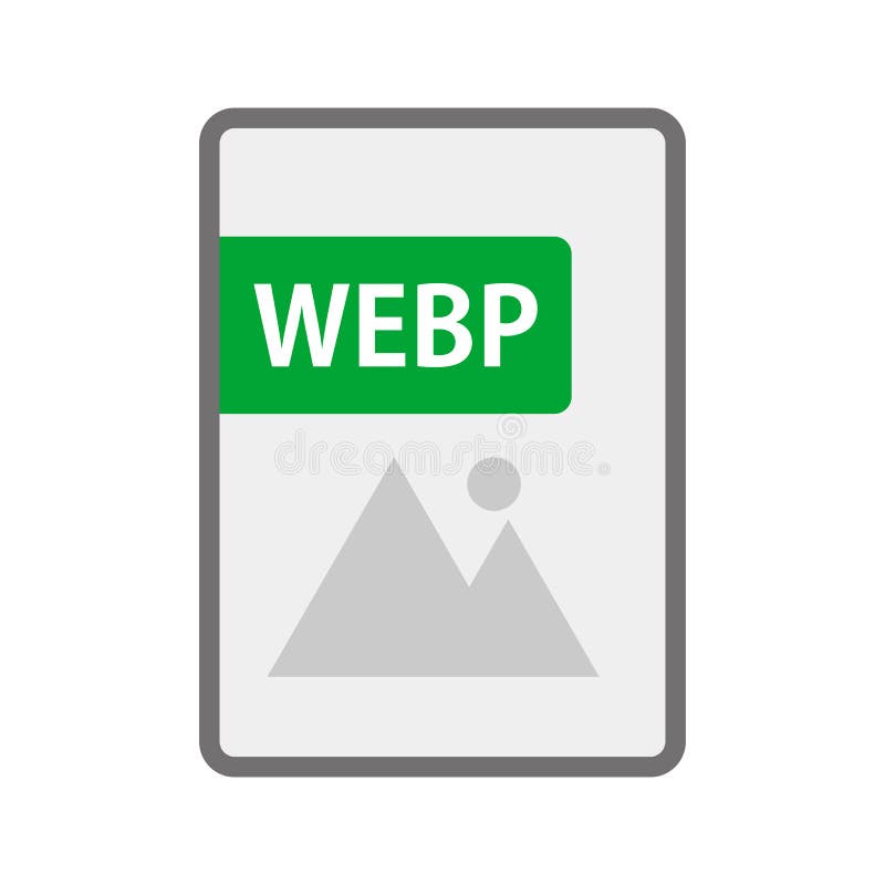 File Icon for Webp Data. Vector. Stock Vector - Illustration of ...