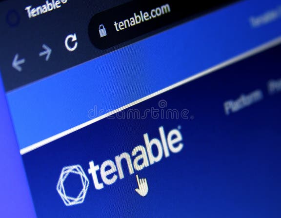 Tenable cybersecurity logo editorial stock image. Illustration of ...
