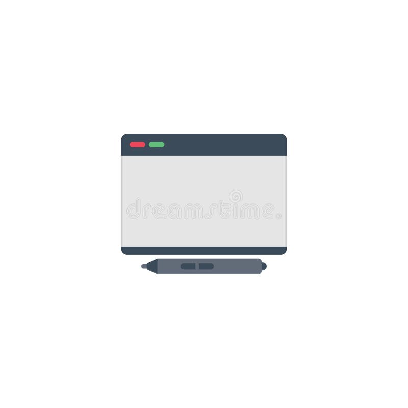 Webpage Design Vector Flat Colour Icon Stock Vector - Illustration of ...