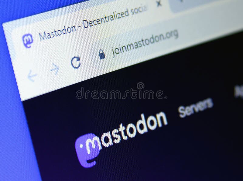 Mastodon Software Company Logo Editorial Photography - Image of network ...