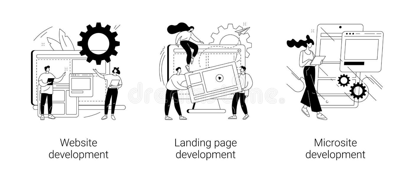 Microsite Layout Stock Illustrations – 33 Microsite Layout Stock ...