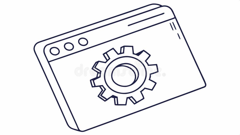 Webpage Settings Options, Website Configuration and Setup Design Vector Design Generative AI ...