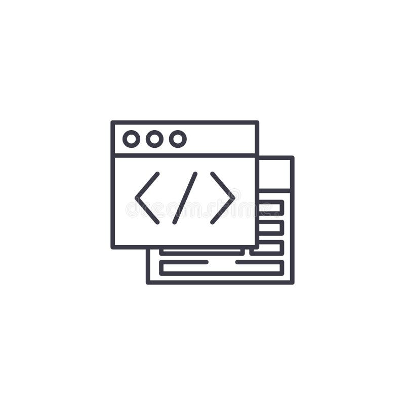 Source Code Black Icon Concept. Source Code Flat Vector Symbol, Sign ...