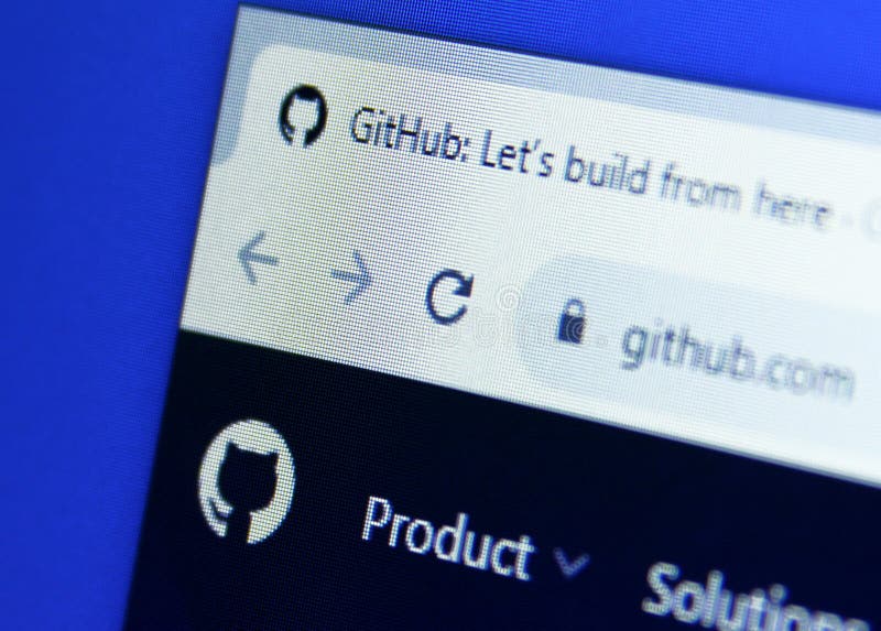 GitHub Company Website Logo Editorial Stock Photo - Image of version, online: 297243883