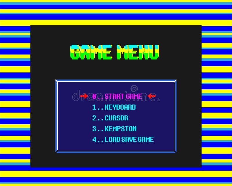 WebScreensaver of the Old Game on the Computer. Game 8 Bit. Loading the ...