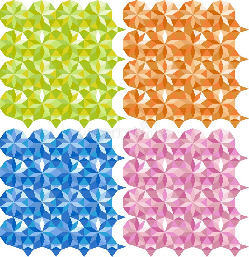 WebSeamless Colorful Crystal Pattern. Gemstone Texture in Vector Stock ...