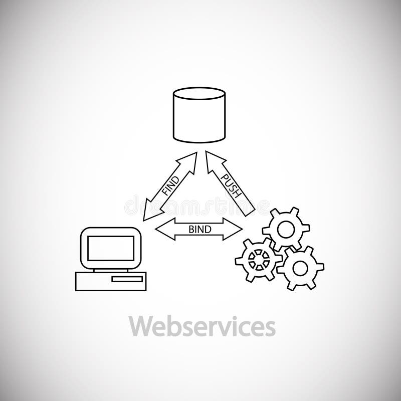 Communicates Webservice Stock Illustrations – 2 Communicates Webservice ...