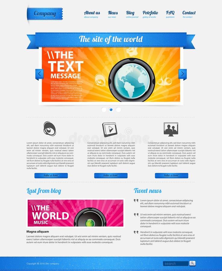 Website with infographics stock vector. Illustration of icon - 20076462