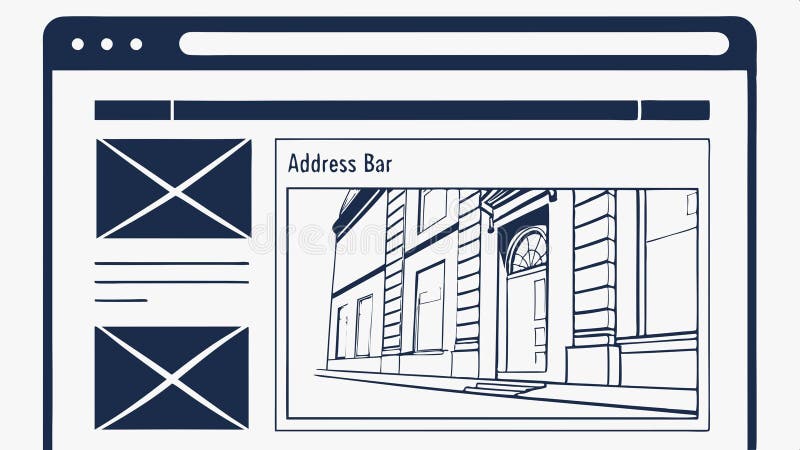 Website Address Bar Design, Internet and Web Browsing Interface Vector Design Generative AI ...