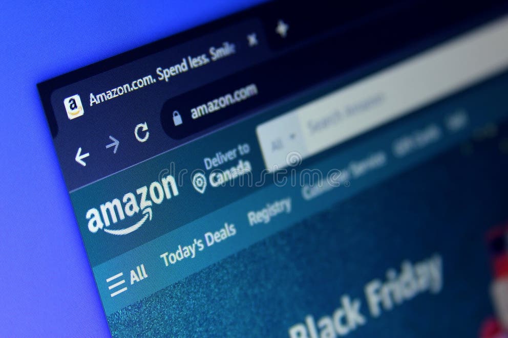 Amazon website logo editorial photo. Image of ebay, safe - 298344021