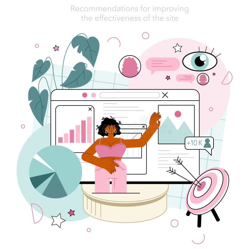 Website Analyst Concept. Web Page Analysis and Optimization Stock ...