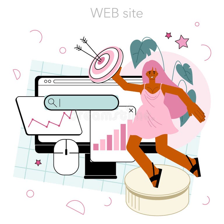 Website Analyst Online Service or Platform. Web Page Analysis Stock ...