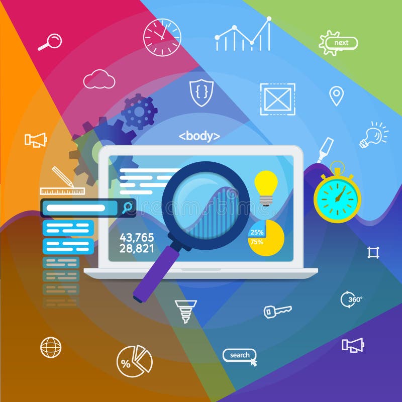 Website Analytics Search Information and Computing Data Analysis Stock ...