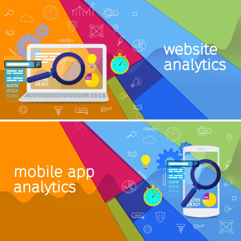 Website Analytics Search Information and Computing Data Analysis Stock ...