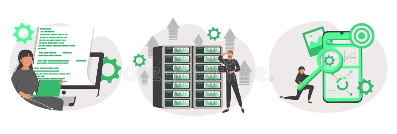 Website Architecture Abstract Concept Vector Illustration Set. Web ...