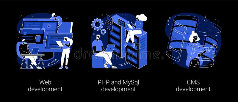 Website Architecture Concept, Web Development, PHP and MySql, CMS ...