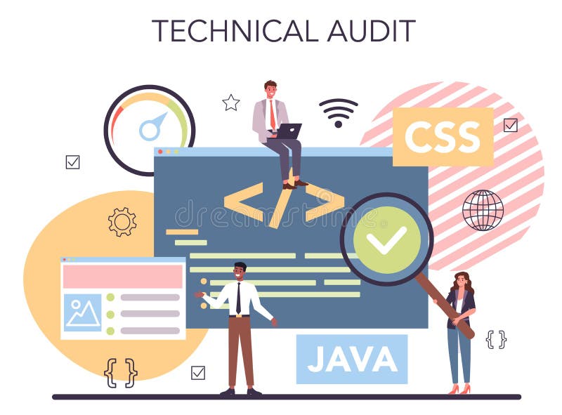 Website Audit Concept. Web Page Analysis of Website`s Visibility Stock ...