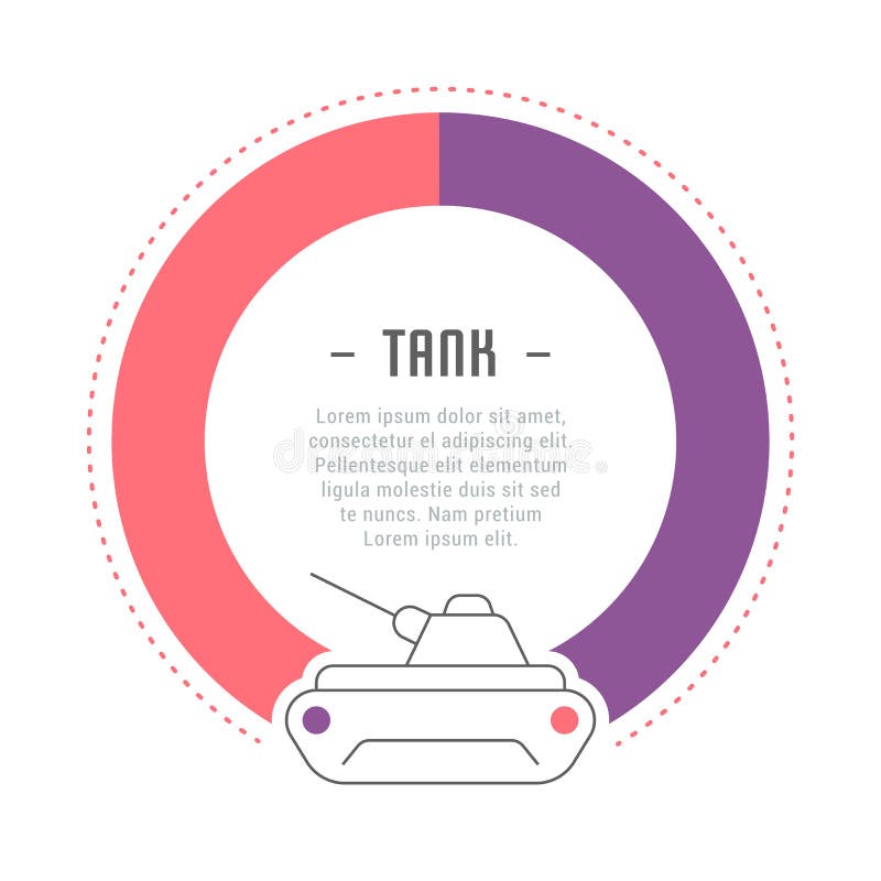Website Banner and Landing Page of Tank. Stock Illustration ...