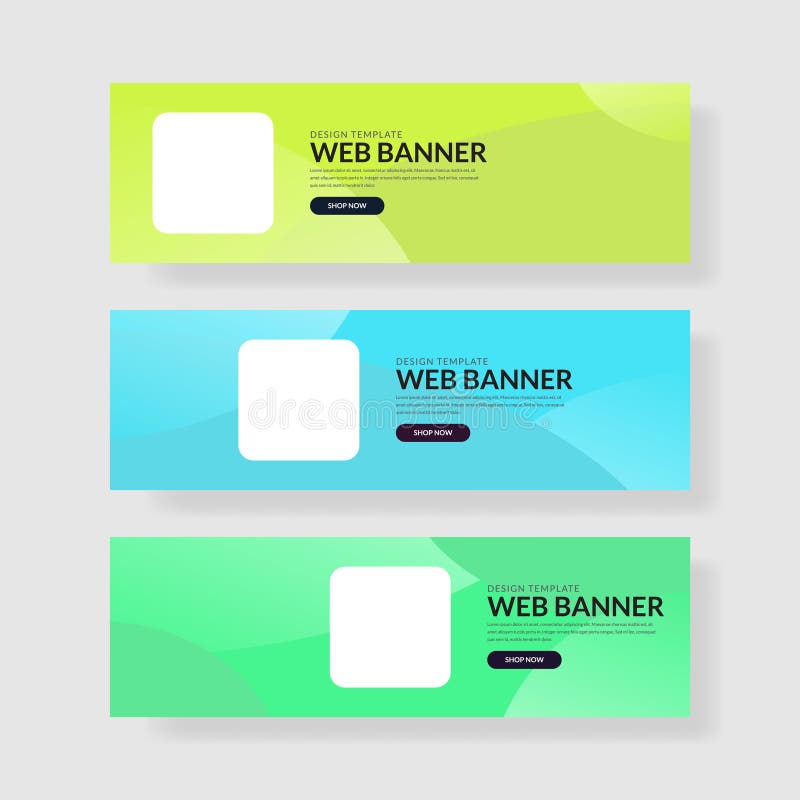 Website Banner Ui Ux. Colorful Geometric Background. Fluid Shapes with ...