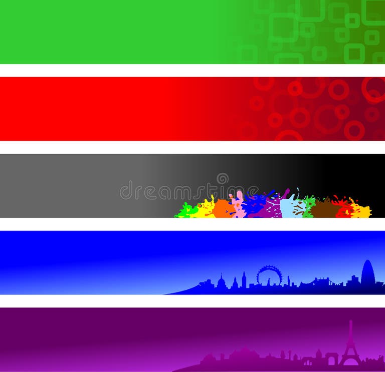 Colorful Website Banners Stock Illustrations – 32,335 Colorful Website ...