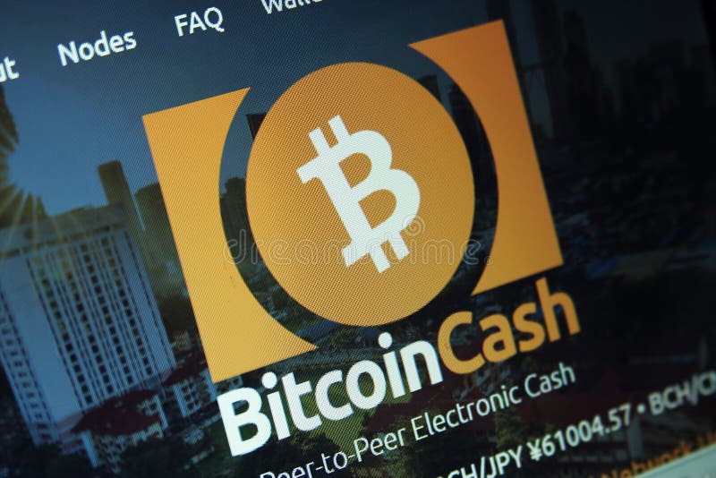 Bitcoin Cash Cryptocurrency Logo Editorial Stock Image - Image of ...