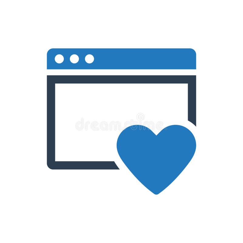 Website Bookmark Icon stock vector. Illustration of bookmark - 128918220