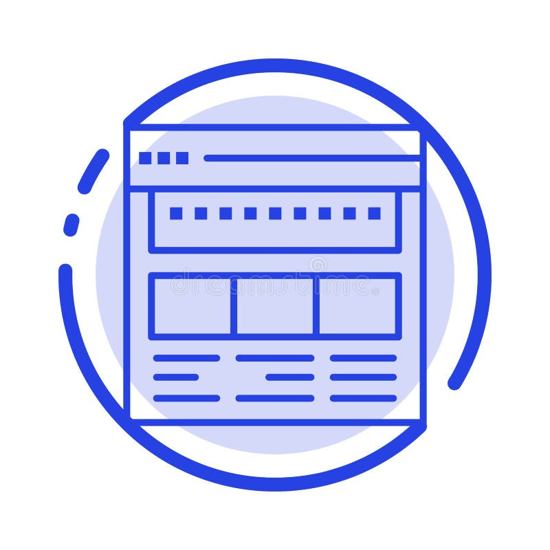 Website, Browser, Business, Corporate, Page, Web, Webpage Blue Dotted ...