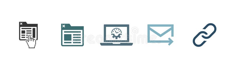 Website, Browser, Web Cookies, Email Stock Illustration - Illustration ...