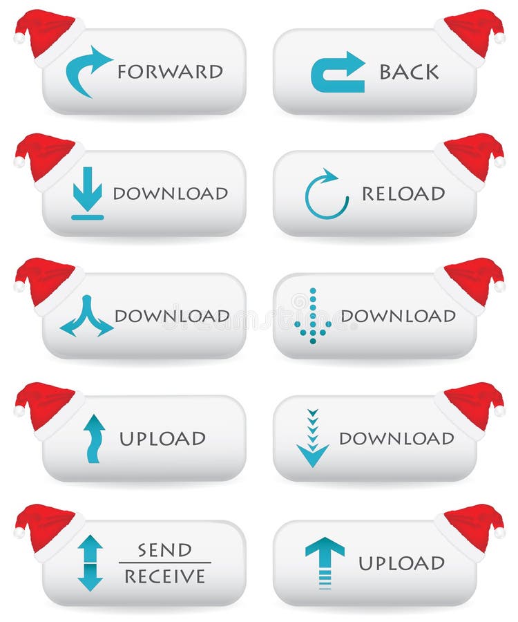 Website buttons stock vector. Illustration of graphic - 17366405