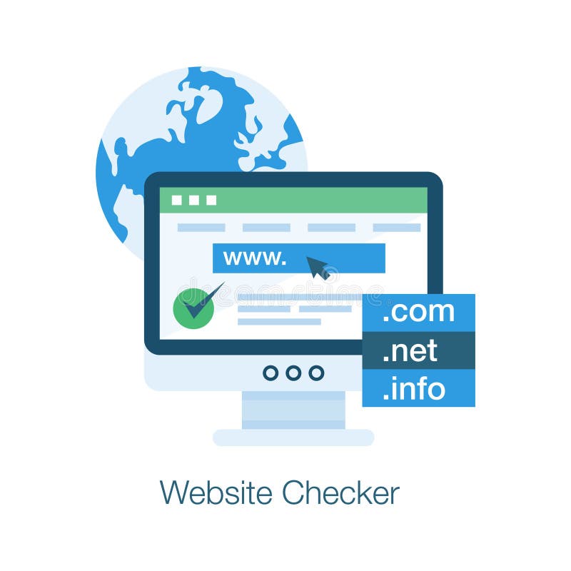 Website Checker Concept Vector, Website Development Icon Stock Vector ...