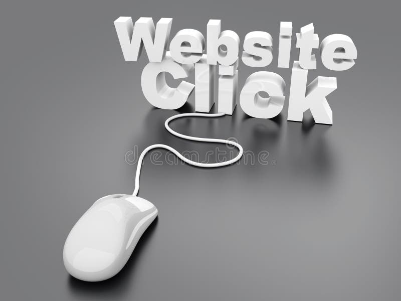 Website click stock illustration. Illustration of mouse - 72745927