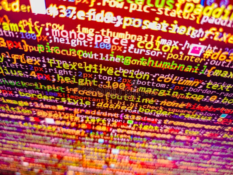 Website Codes on Computer Monitor. Computer Interface. Programmer Occupation. Digital Binary ...