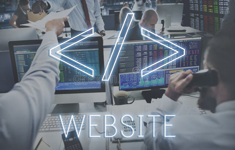 Website Coding Programming Technology Globalization Concept Stock Photo ...