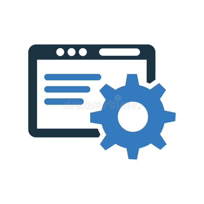 Website Configuration Icon. Glyph Style Vector EPS Stock Illustration ... Website Configuration Icon. Glyph Style Vector EPS Stock Illustration ...