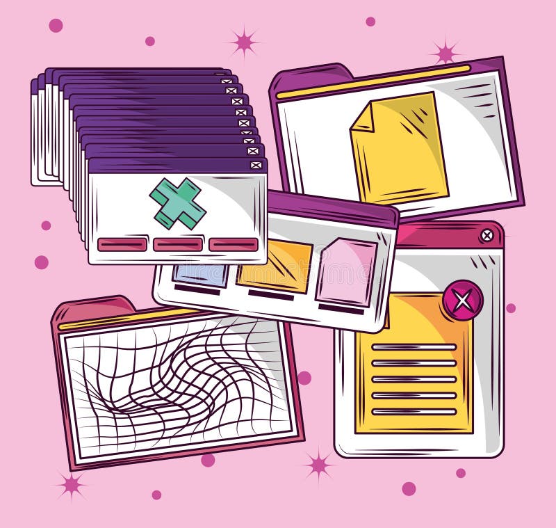 Website Content Information Stock Vector - Illustration of network ...