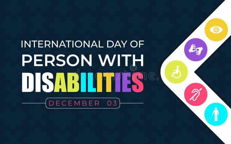 World Disability Day Website Cover. Flat Vector Illustration Stock ...