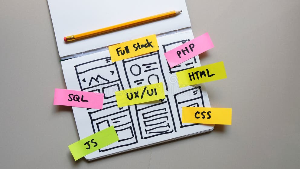 Colourful Sticky Notes with Brainstorm Strategy Workshop Business ...