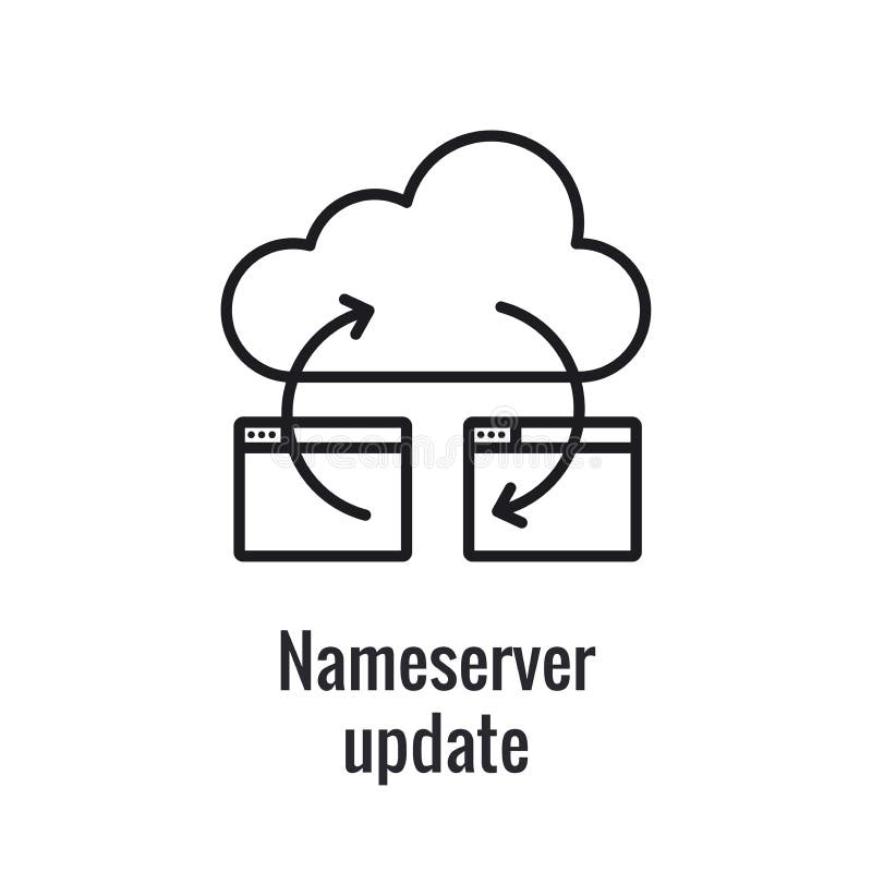 Website Data Transfer Icon with Arrow Imagery of Transfer Stock Vector ...