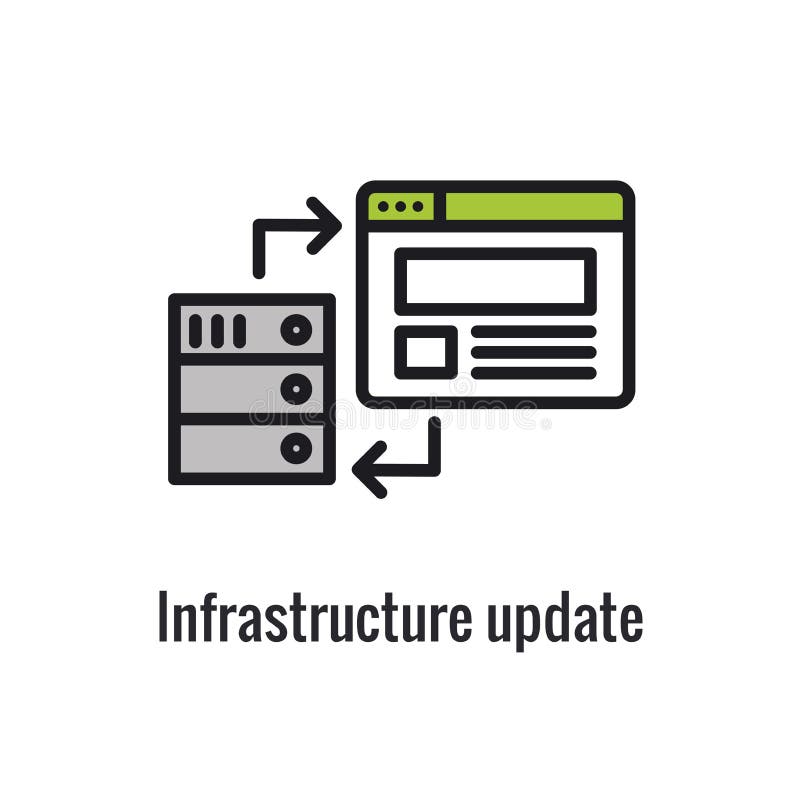 Website Data Transfer Icon with Arrow Imagery of Transfer Stock Vector ...