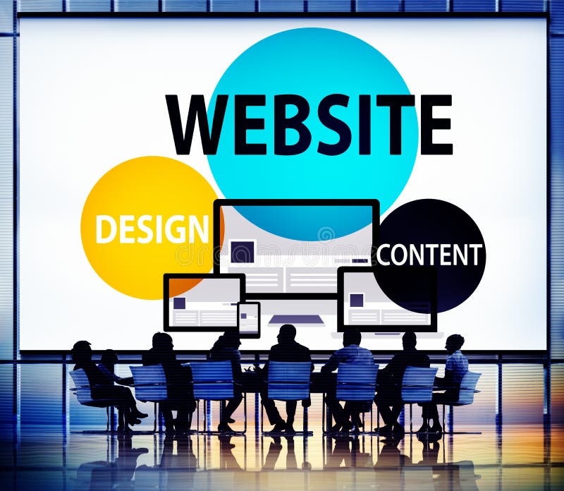 Website Design Content Internet Online Connection Concept Stock ...
