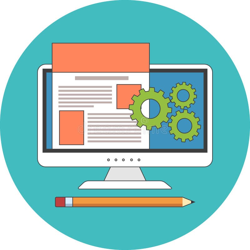 Project Development Concept. Flat Design. Stock Vector - Illustration ... Project Development Concept. Flat Design. Stock Vector - Illustration ...