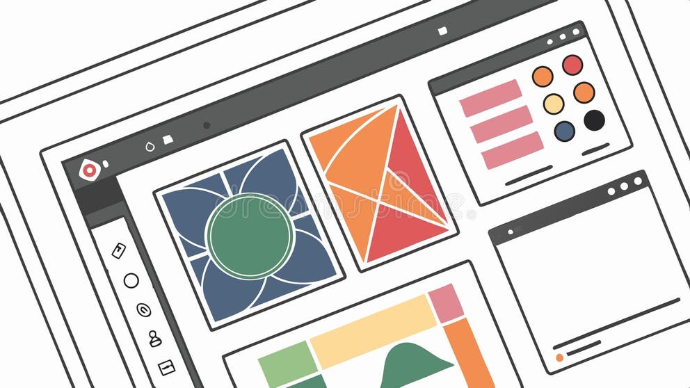 Website Design Layout, Web Page Template, Interface Design, UI, UX, Web Development Vector ...