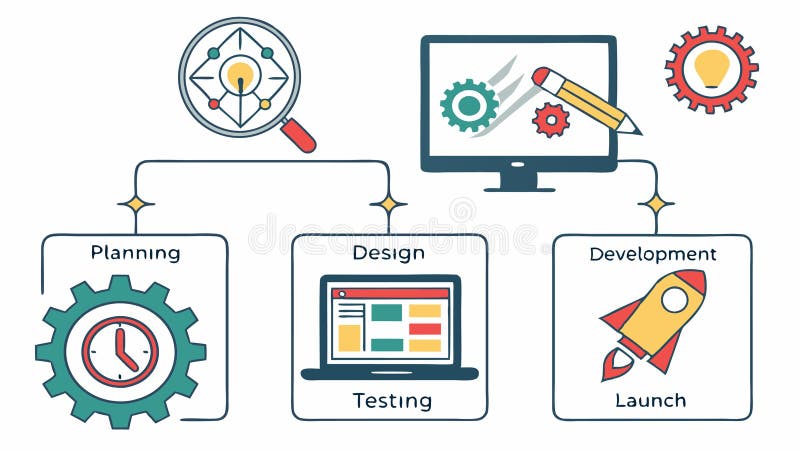 Website Design Process Infographic Planning Design and Development ...