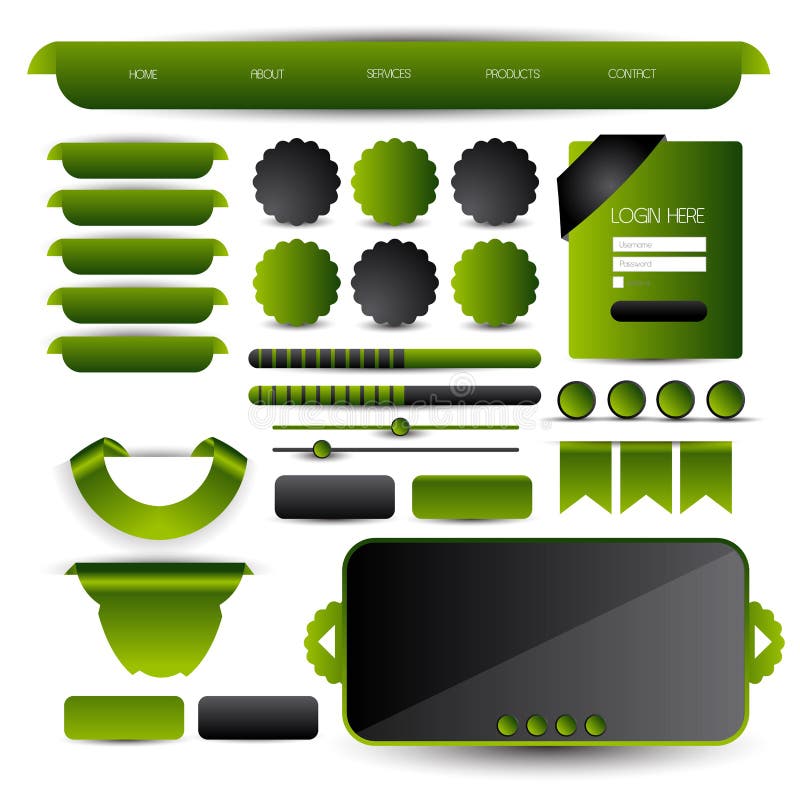 Website Design Template Element.Vector.Eps10 Stock Vector ...