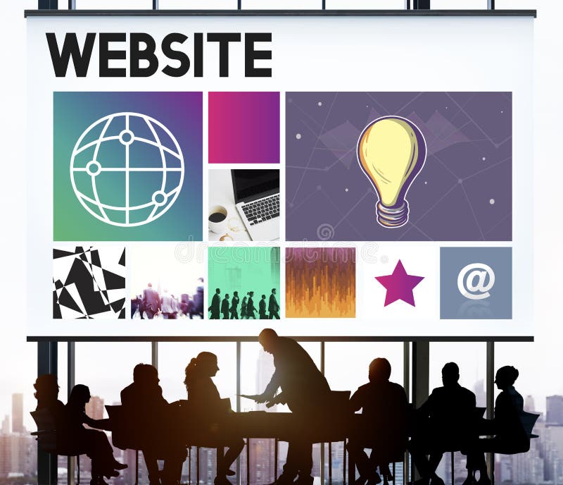 Website Design UI Software Media WWW Concept Stock Photo - Image of ...