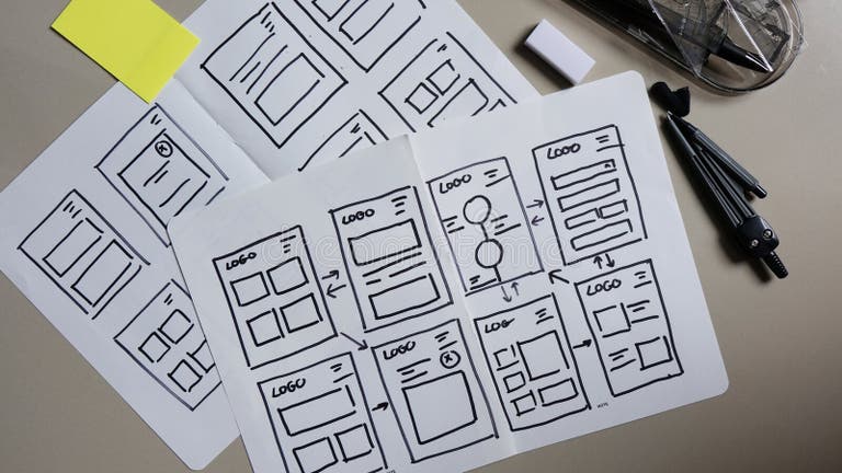 4,107 Web Design Sketch Layout Stock Photos - Free & Royalty-Free Stock ...