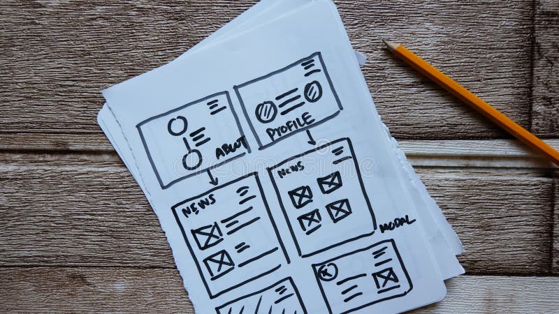 UX Mobile Application Wireframe. Sketch, Prototype, Framework, Layout ...